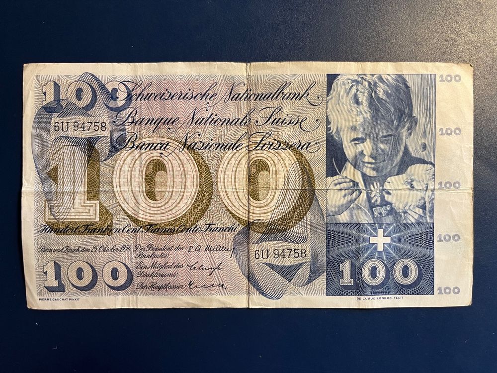 100.- Note 1956 | Kaufen auf Ricardo