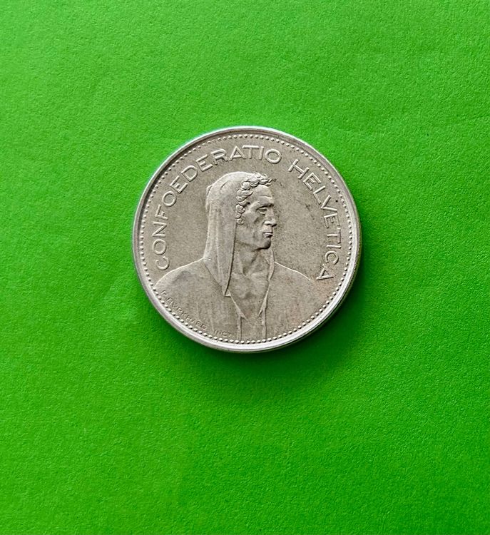 Silbermünze 5 Franken 1966 B Schweiz (Gebraucht) in Spiez für CHF 12 – mit Lieferung auf Ricardo ...