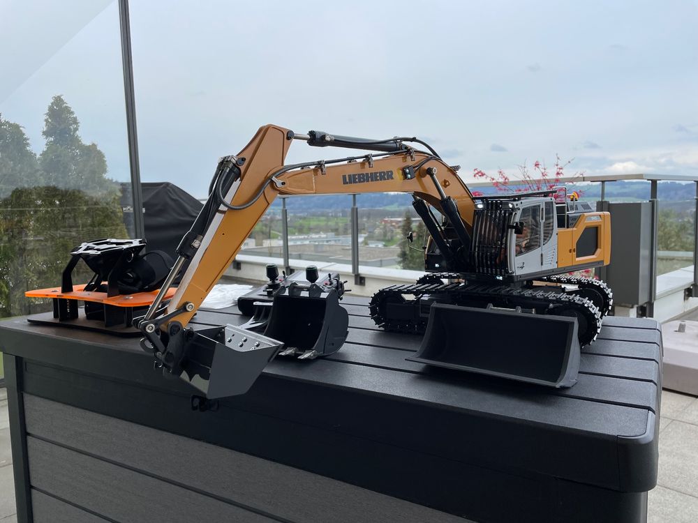 RC Bagger Liebherr R945 Hydraulik 1/14 | Acheter sur Ricardo