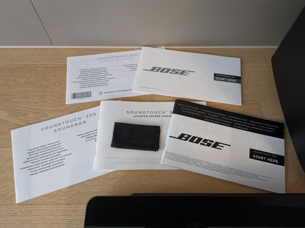 Bose Soundtouch 300 Soundbar mit Acoustimass 300 Subwoofer (Gebraucht ...