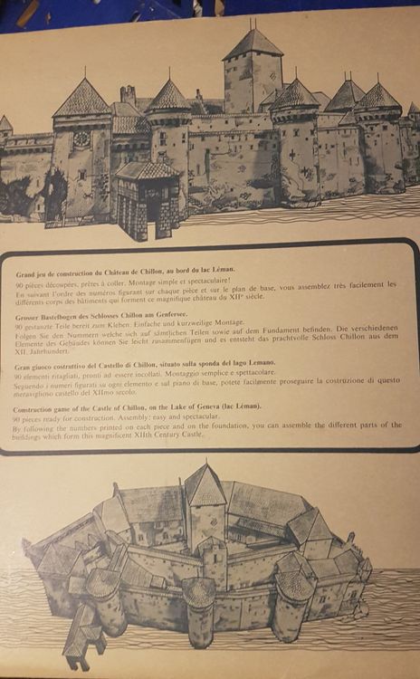 Toller bastelbogen schloss chillon am Genfer See | Kaufen auf Ricardo