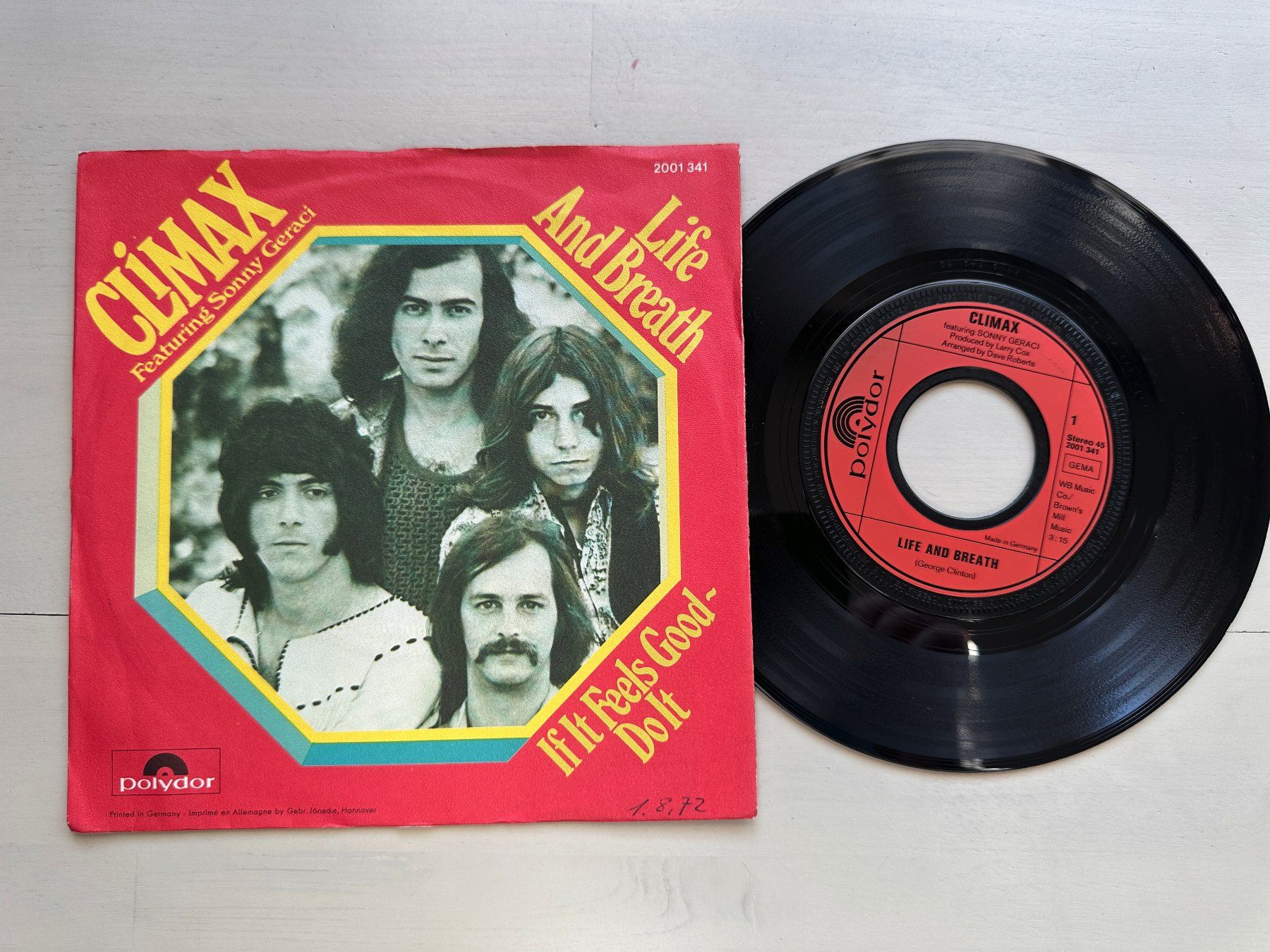 CLIMAX SONNY GERACI rare Life and breath Single Soul Funk (Gebraucht ...