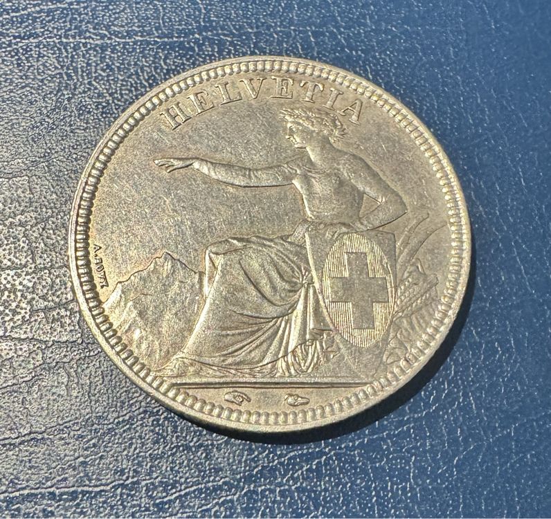 Schweiz 5 Franken 1851 (Gebraucht) in Ebikon für CHF 285 – mit Lieferung auf Ricardo kaufen