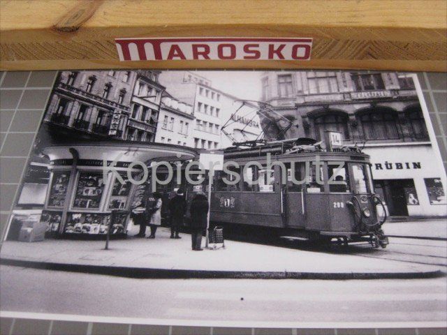 Echtfoto: Tram Basel, ca 1970, Basler Strassenbahn BStB BVB, (Gebraucht) in Malters für CHF 9 ...
