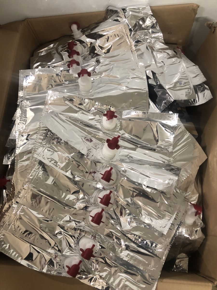 10 Liter Bag-in-Box Beutel + Karton + Abfüllst. + Ständer (Neu und ...