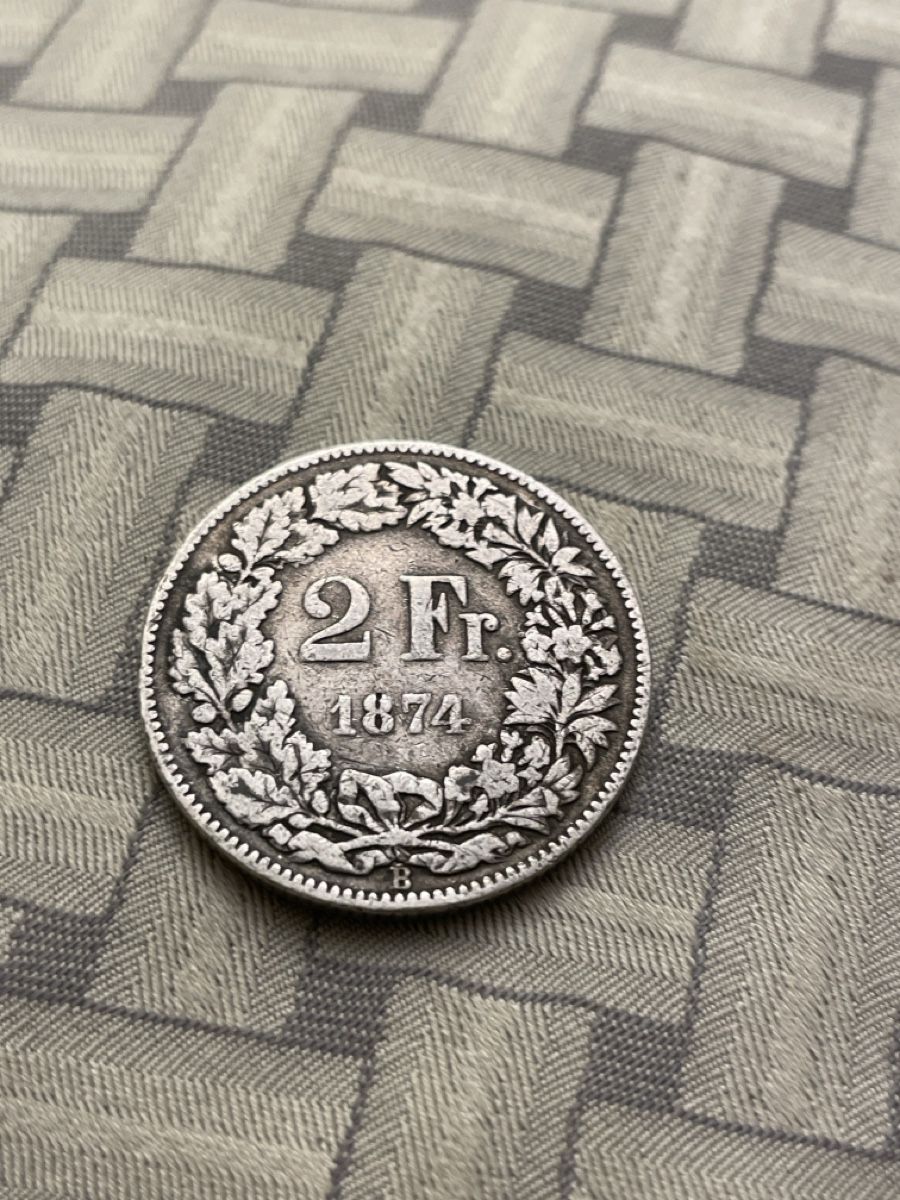 Pièce de 2 fr année 1874 argent (D'occasion) à lausanne pour CHF 14 ...