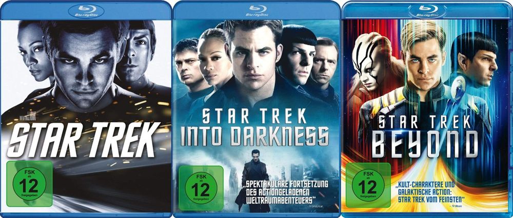 Star Trek 1-3/Trilogie (2009-16) Into Darkness/Beyond/3-BDs (Gebraucht ...