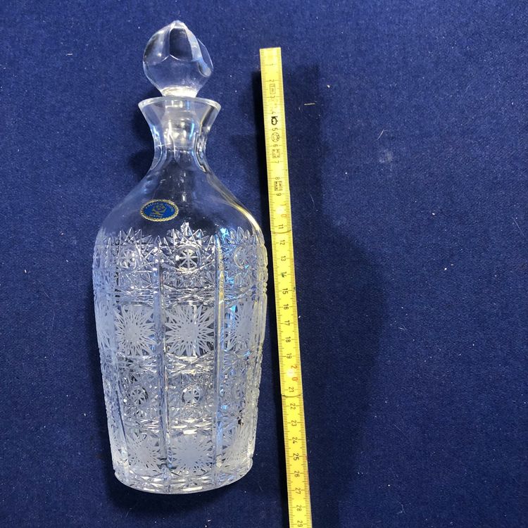 carafe cristal polta bouchon légère cassure voir photo | Kaufen auf Ricardo