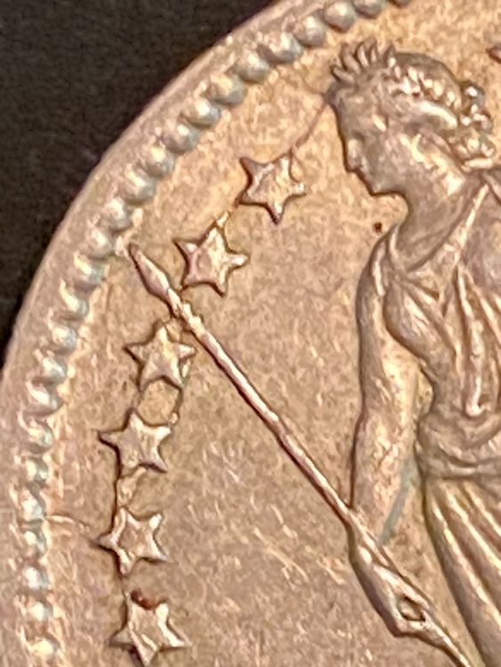 Abart 2 Franken langer Stempelriss Stirn | Kaufen auf Ricardo