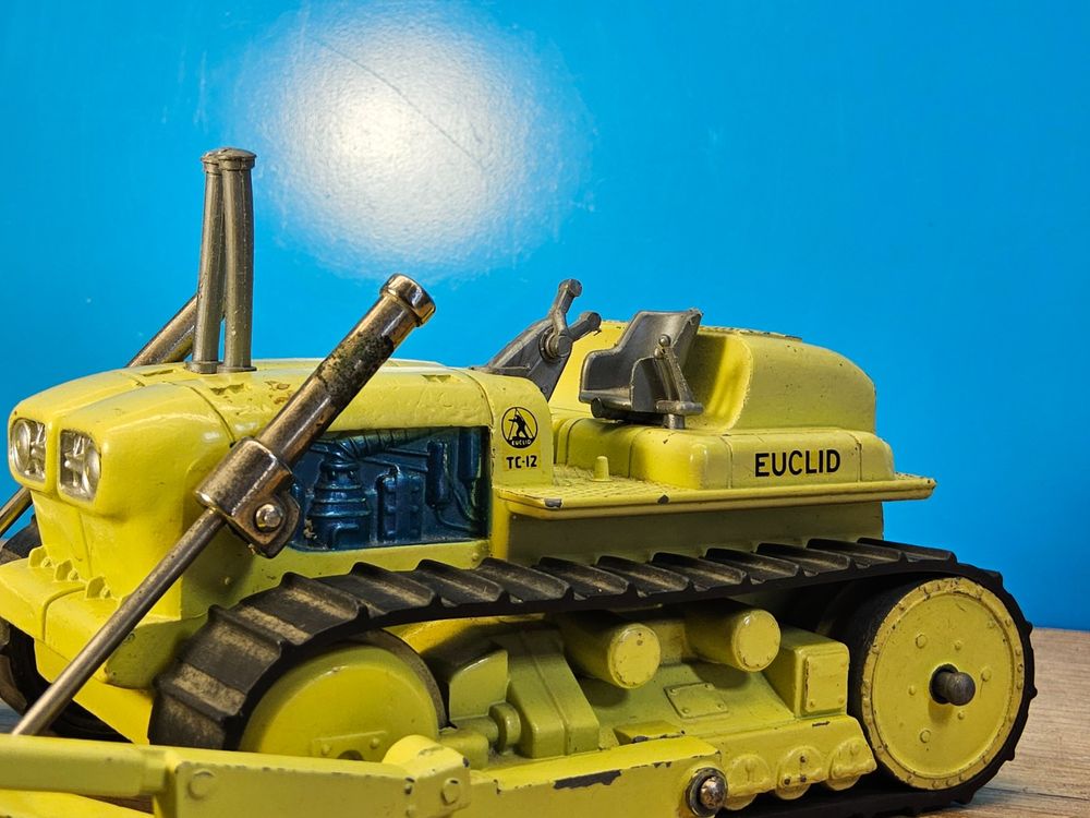 EUCLID TC-12 TRACTOR WITH DOZER __ 16cm __ Corgi Major Toys (Gebraucht ...