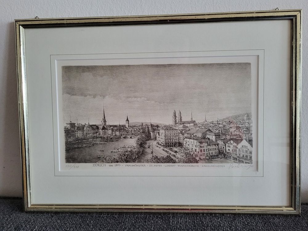 Stich Zürich um 1970 von Paul Wyss (Gebraucht) in Zürich für CHF 30 – mit Lieferung auf Ricardo ...