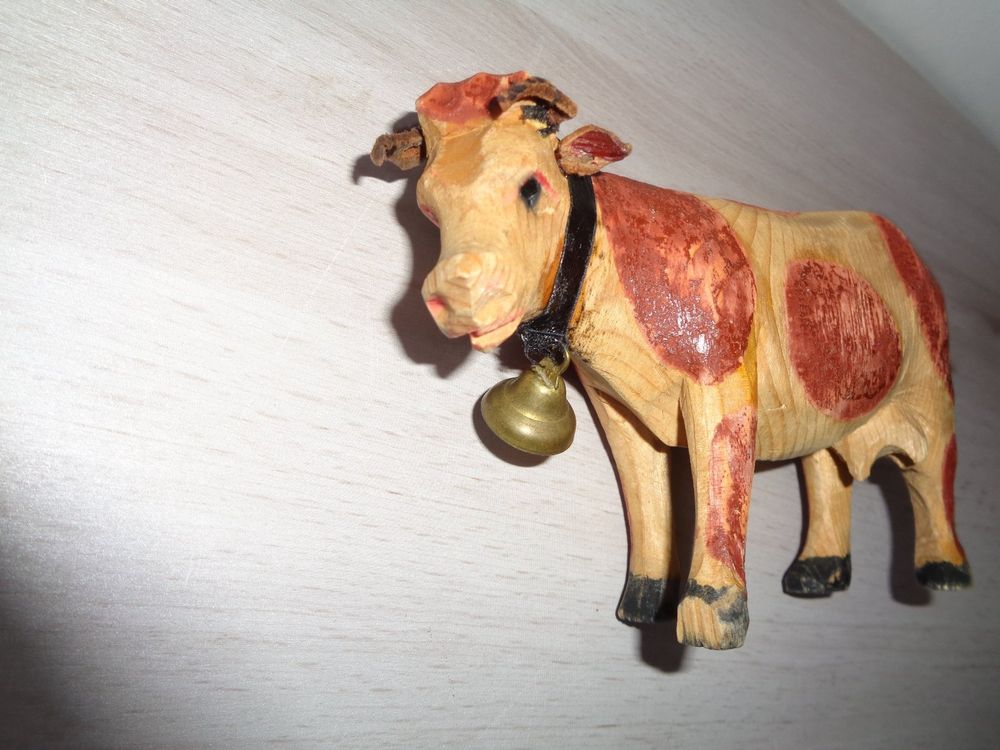 ALTE KUH HOLZKUH GESCHNITZT HANDARBEIT ORIGINAL ALT | Kaufen auf Ricardo