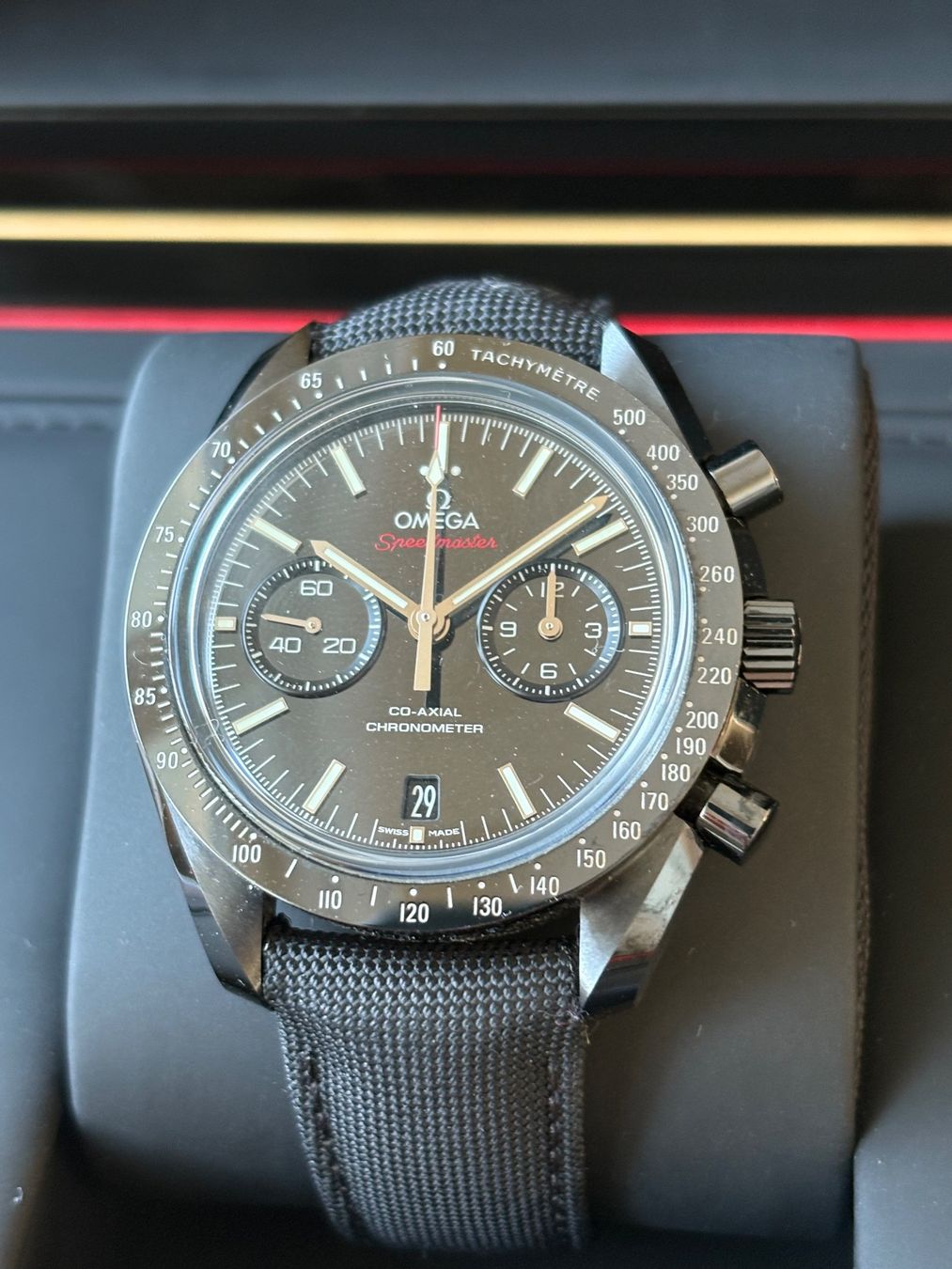 Omega Speedmaster Dark Side of the Moon - mit Faltschliesse (Gebraucht ...