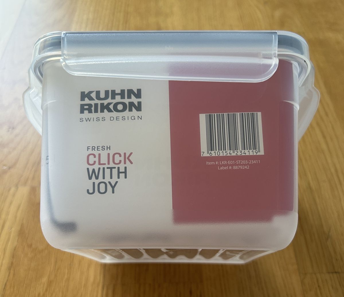 Boîte de conservation Kuhn Rikon, 1.4L (Neuf avec emballage d'origine ...