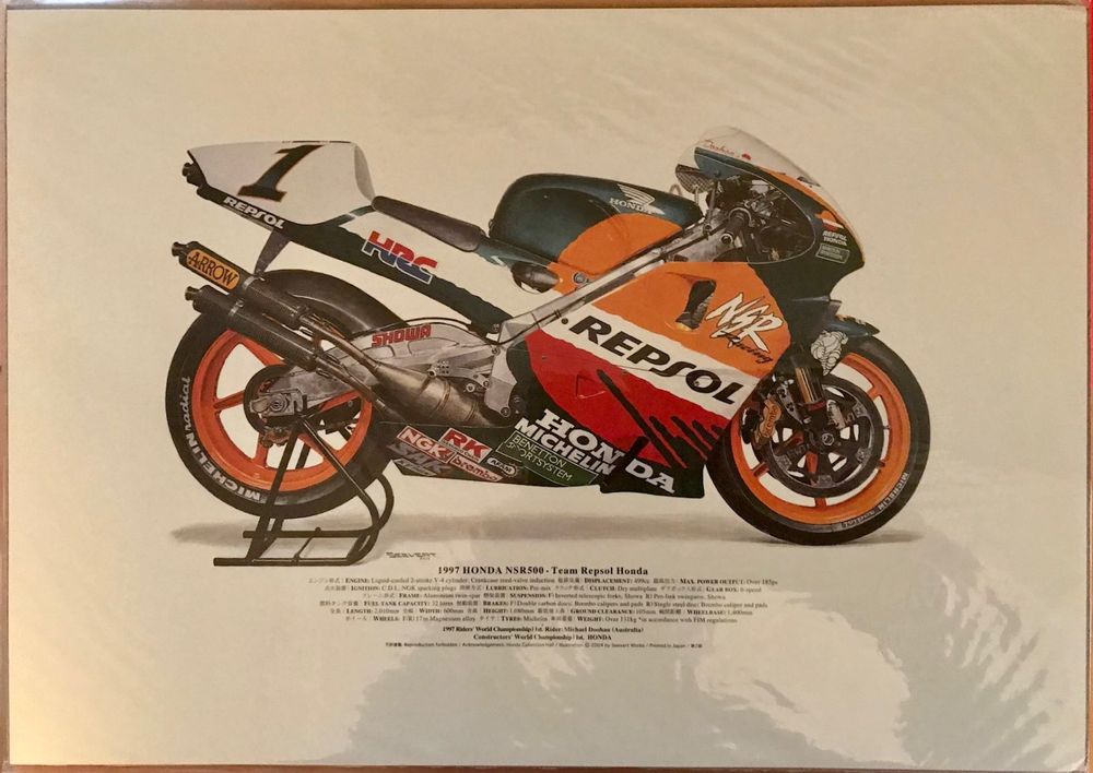 Honda NSR 500 1997 Mick Doohan - Kunstdruck Seevert Works (Neu und ...