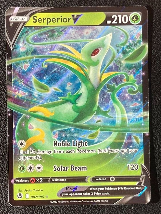 Serperior V 007/195 Pokémon Silver Tempest Ultra Rare ab 1 (Neu (gemäss ...