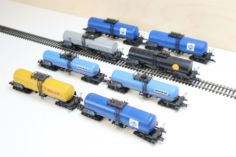 ROCO 8 x Kesselwagen Set H0 4-Achser | Kaufen auf Ricardo
