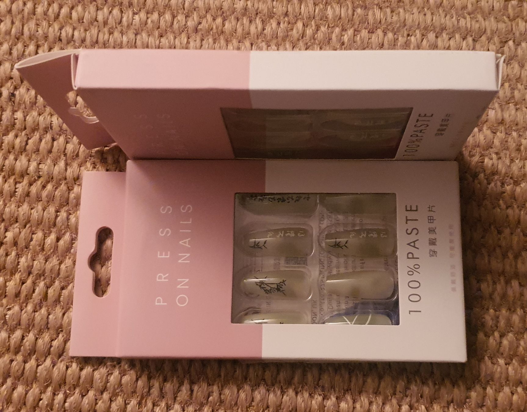 💅🏼, Press on Nails Bambus-Muster, 2Pack Turbonails, unghie (Neu und ...