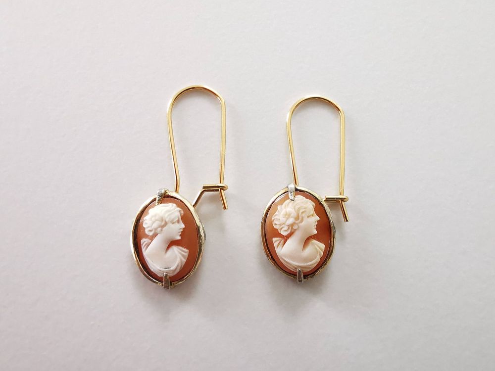 Wunderschöne Vintage Kamee Ohrringe | Kaufen auf Ricardo