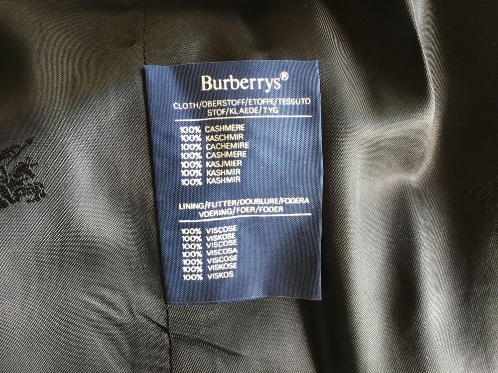 Burberrys Herren Wintermantel 100 % Kashmir | Kaufen auf Ricardo