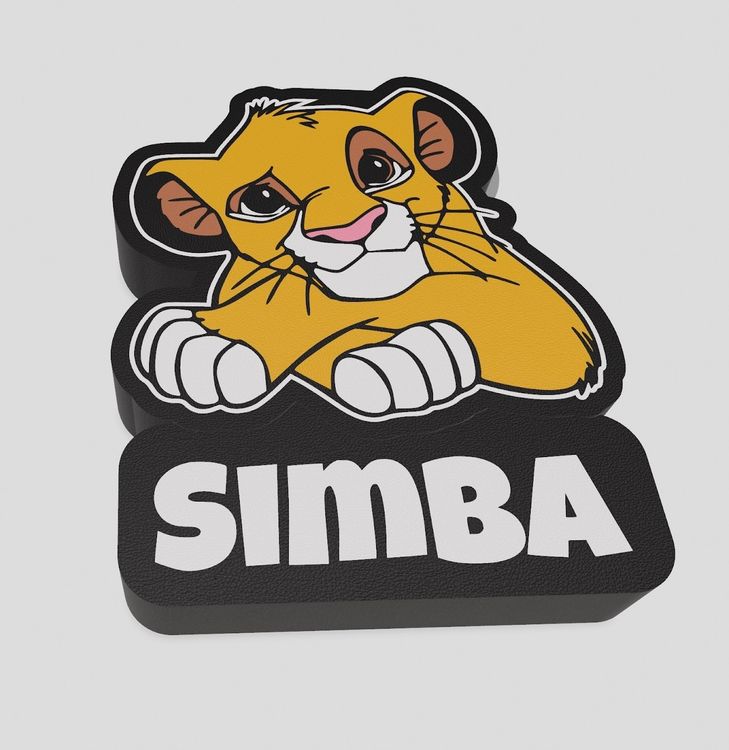 Lightbox lampe led Blanc et RGB SIMBA Personnalisable (Neu (gemäss ...