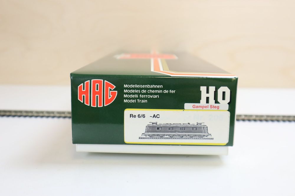 HAG SBB Re 6/6 E-Lok "Gampel Steg" H0 - Digital + Sound | Acheter sur ...