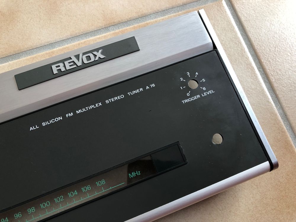 REVOX A76 Tuner Frontplatte kpl. wie neu | Kaufen auf Ricardo