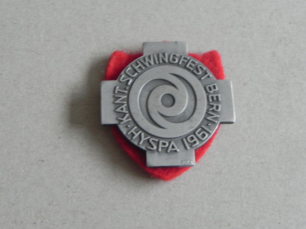 Abzeichen Kantonal Schwingfest Schwingen Bern Hyspa BE 1961 (Gebraucht ...