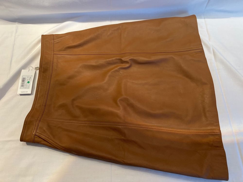 Boss, Leder Rock, Cognac, Gr. 42, Neu | Kaufen auf Ricardo