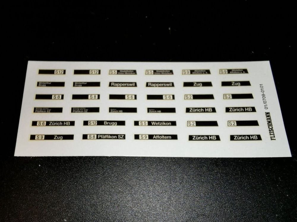 Decals für SBB DPZ S-Bahn Zürich (Gebraucht) in Gravesano für CHF 7 ...