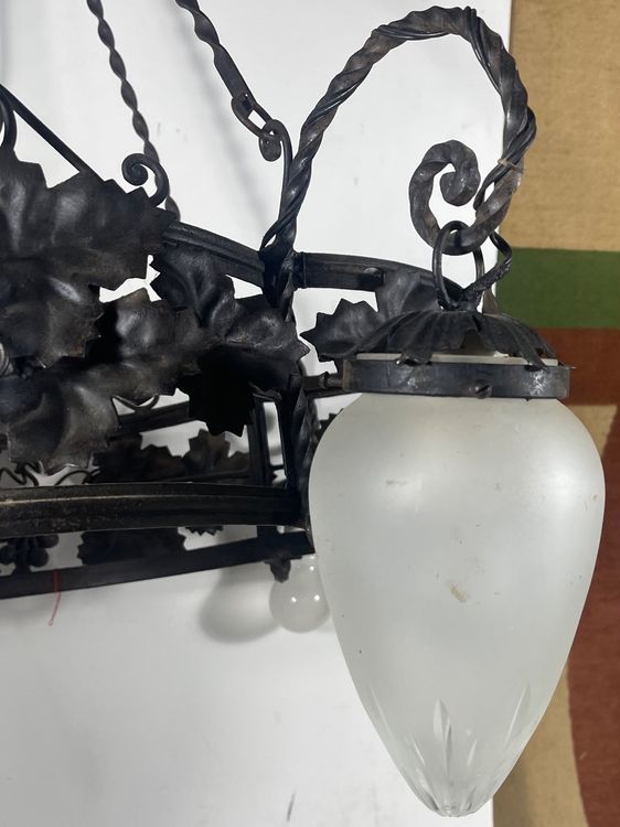 Grosse Antike Weinkeller Deckenleuchter Art Eisen | Kaufen auf Ricardo