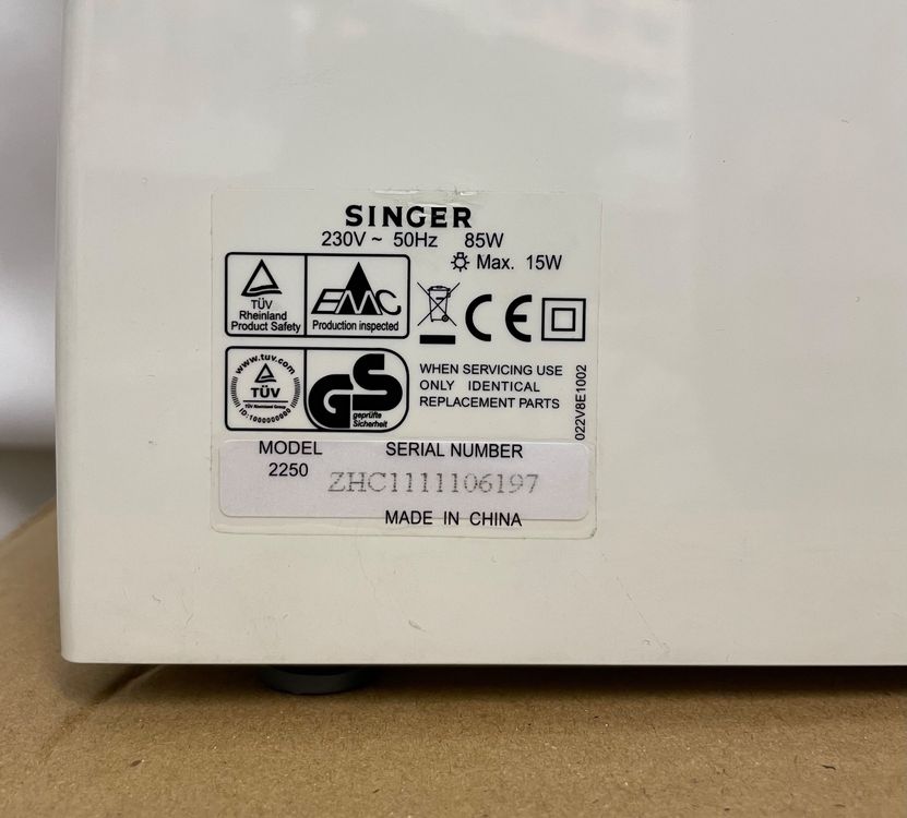 Singer Serenade Nähmaschine Model 2250 (Gebraucht) in Zürich für CHF 32 ...