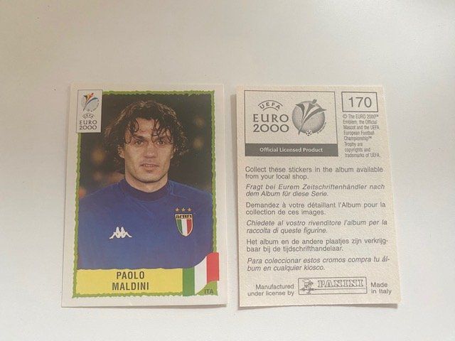 Panini EURO 2000 Nr 170 PAOLO MALDINI - ITALIA | Kaufen auf Ricardo