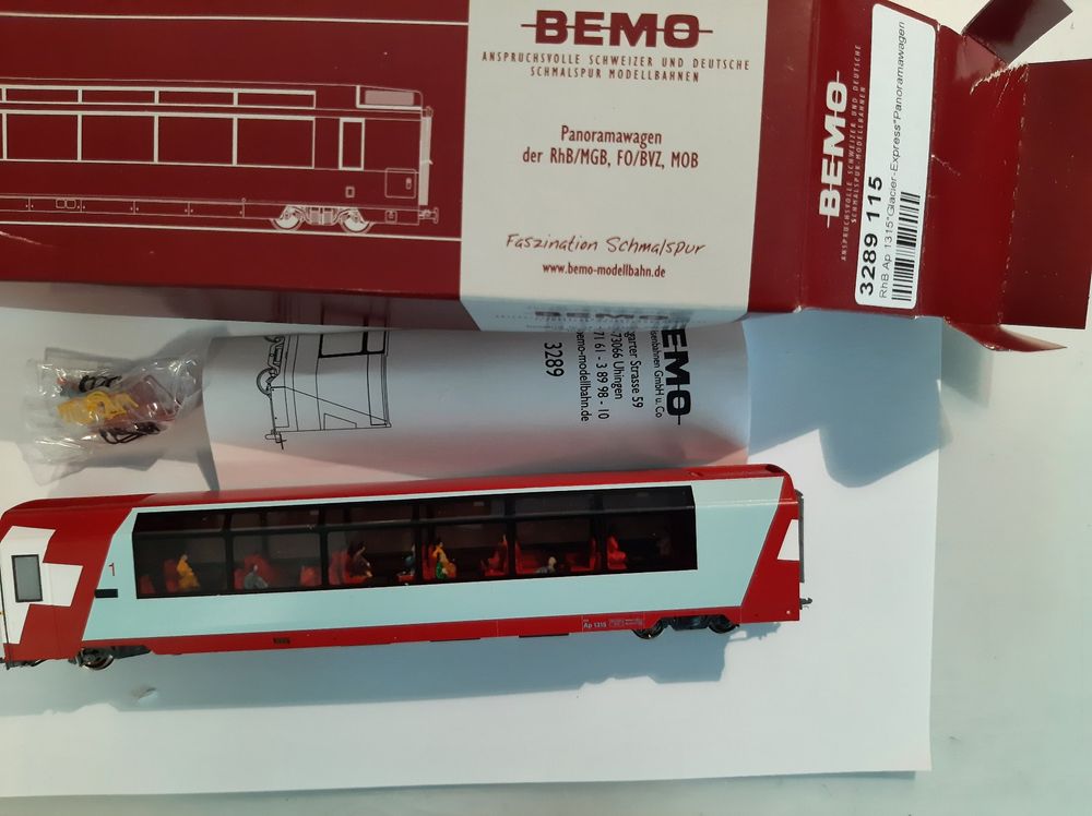 Bemo H0m 3289 115 RhB Ap 1315 Panoramawagen Glacier-Express (Gebraucht) in Thun für CHF 85 – mit ...