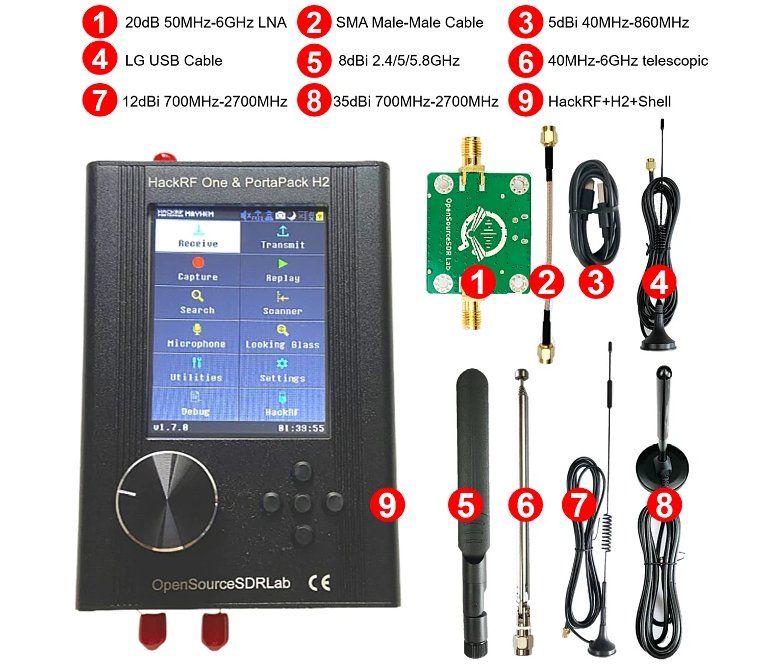 HackRF One R10 Portapack H2 1MHz to 6GHz SDR Mayhem 2.0.1 | Kaufen auf ...