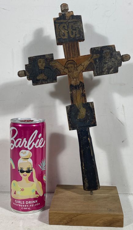 Grosse Antike Heilige Handbemalte Kreuzung aus Holz (Gebraucht) in Root für CHF 19 – mit ...