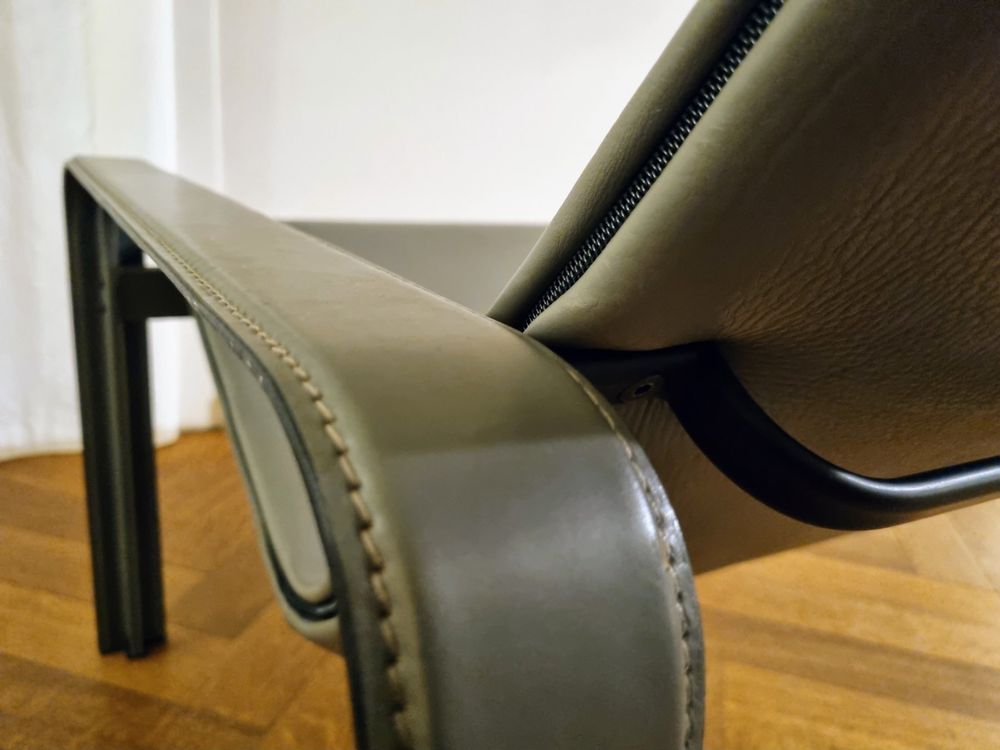 Matteo Grassi Lounge Chair Leder Anthrazit "Golfo dei Poeti" | Acheter ...