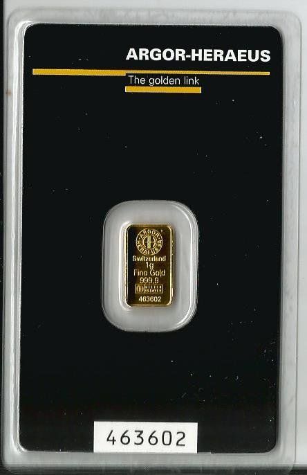 1 GR FINE GOLD 999.9 (Neu und originalverpackt) in Goldau für CHF 75 ...