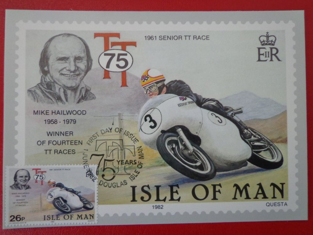 Maximumkarte MK 1982 Isle of Man Grossbritannien MOTORRAD (Neu (gemäss Beschreibung)) in Le ...
