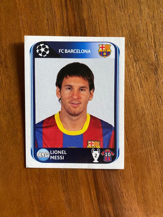 Lionel Messi Panini Sticker Champions League UEFA 2010-2011 (Gebraucht ...