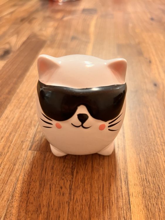 Spardose Katze mit Brille, Keramik NEU (Neu (gemäss Beschreibung)) in Winterthur für CHF 4 – mit ...