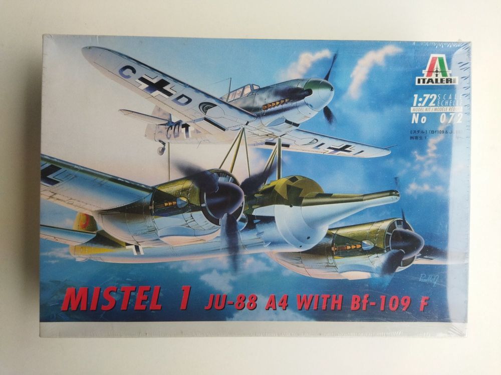 Mistel 1(Ju-88 A4 & Bf-109 F) De-Luftwaffe von Italeri 1/72 (Neuf avec emballage d'origine) à La ...