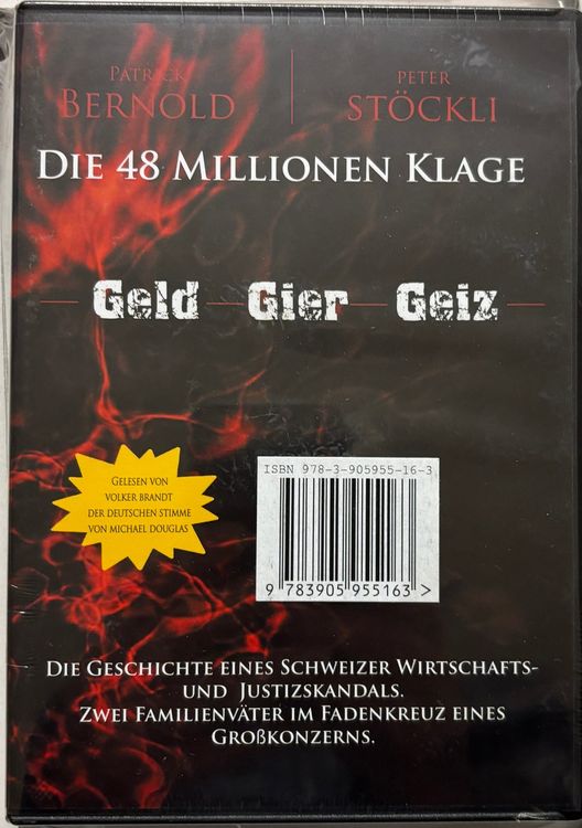 Die 48 Millionen Klage - Geld-Geiz-Gier (Set Buch und CD) (Neu und originalverpackt) in Sarnen ...