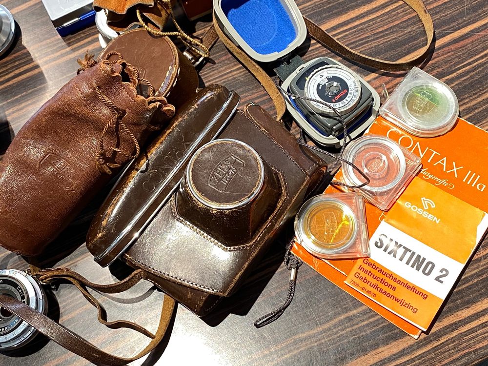 Contax IIIa mit Zeiss-Opton Sonnar 50mm 2.0, 35mm und 135mm (Gebraucht ...