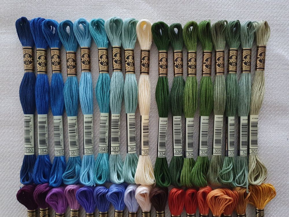 DMC Stickgarn Mouliné – 34er Pack – Sticktwist (Los 23) (Neu (gemäss Beschreibung)) in Mels für ...
