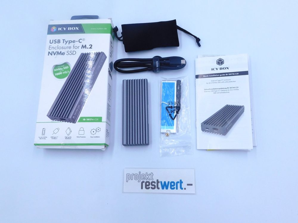 Usb C m2 NVMe SSD von ICY BOX | Kaufen auf Ricardo