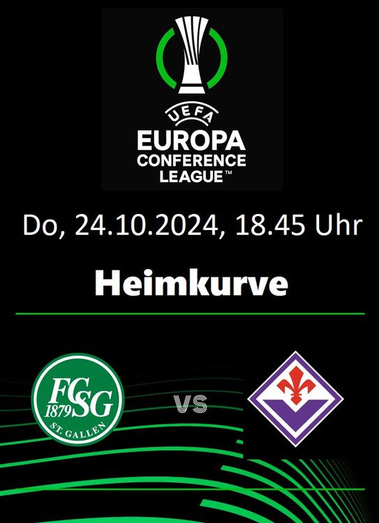 FC St.Gallen vs ACF Fiorentina Heimkurve - Conference League | Kaufen auf Ricardo