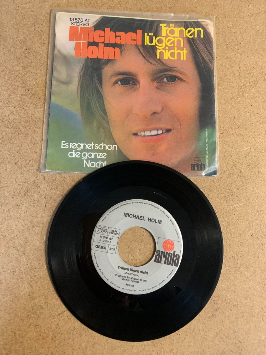 Michael Holm - Tränen lügen nicht - Single Schallplatte Top! (Gebraucht ...