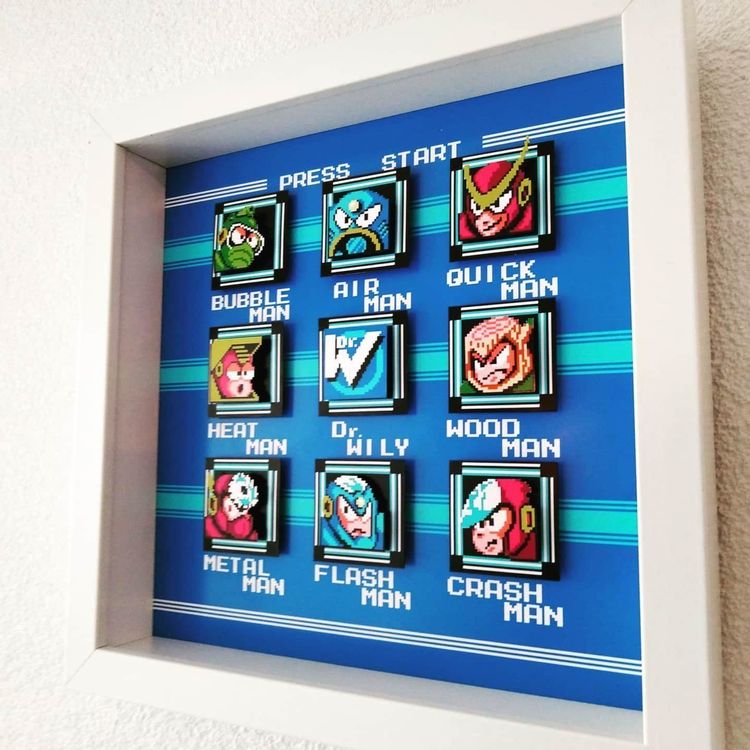 Mega Man 2 Stage Select Shadow Box Diorama (NES) (Neu (gemäss ...