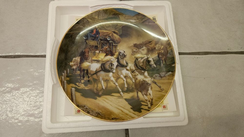 Piatto da collezione Langenthal "Die GotthardPost" (Neu und ...
